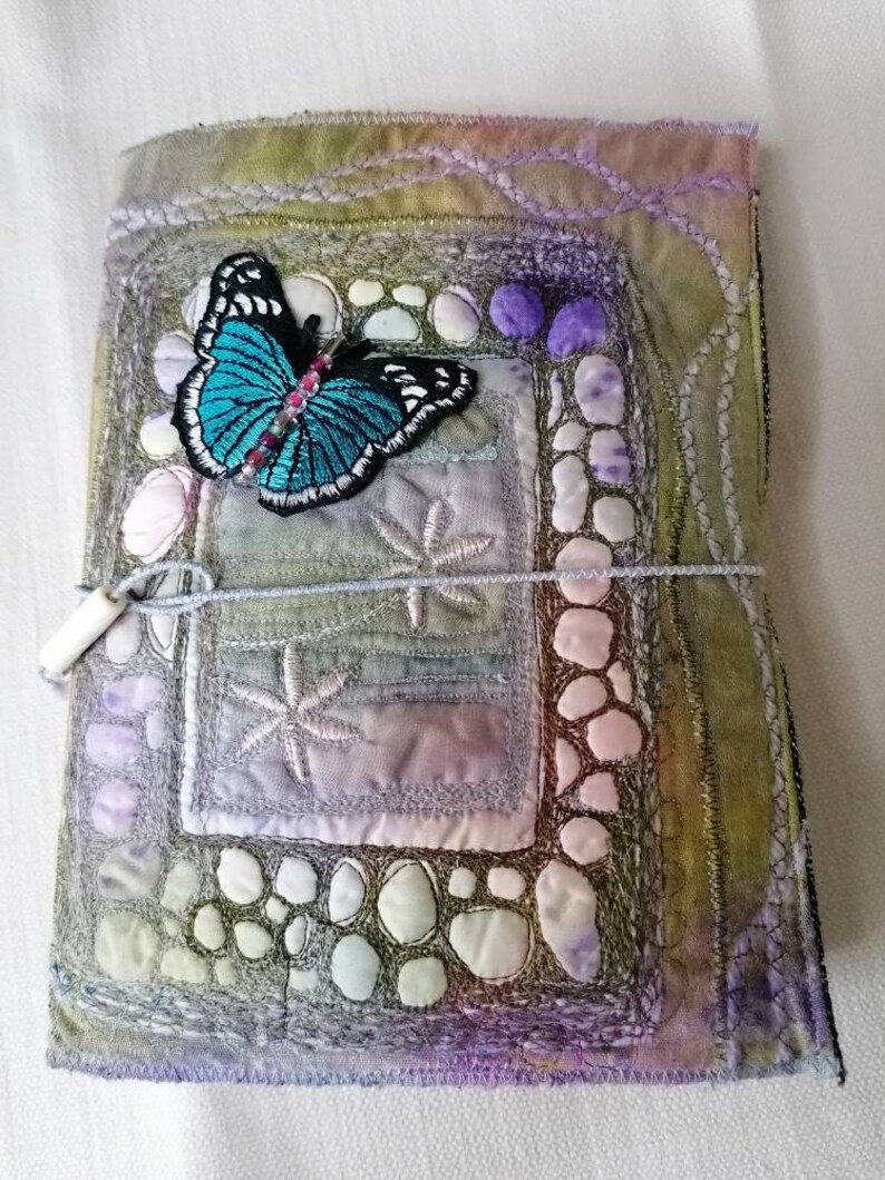 Junk Journal, Butterfly Journal, 36 Pages, the Journal Cover is Fabric ...