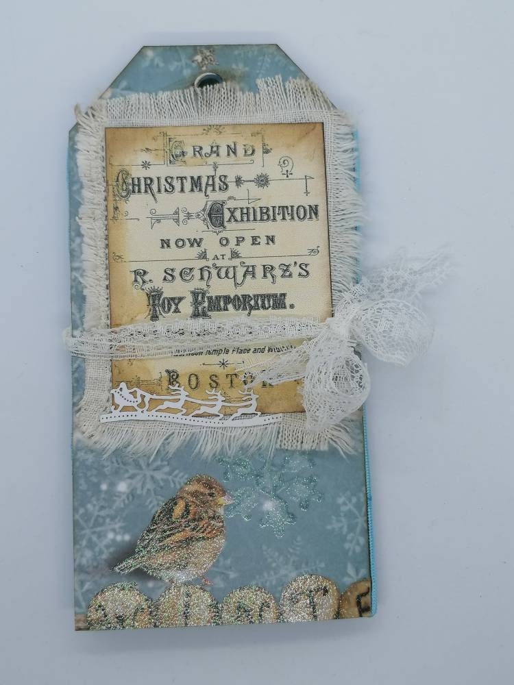 Christmas 'flip Flop' Journal, Tag Shaped Journal, Size in Description ...