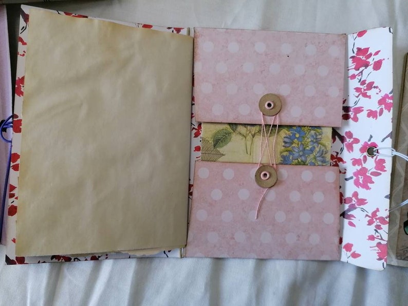 Elastic Bound, Refillable Mini Blank Junk Journals, Great for Your Bag ...