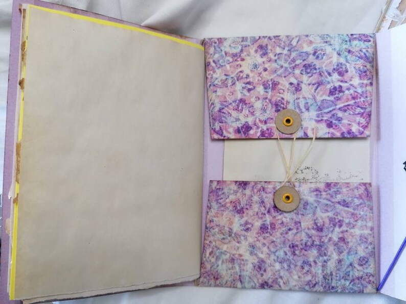 Elastic Bound, Refillable Mini Blank Junk Journals, Great for Your Bag ...