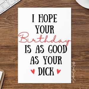 Happy Birthday Card | Inappropriate Card | Adult Humor | I Hope Your ...