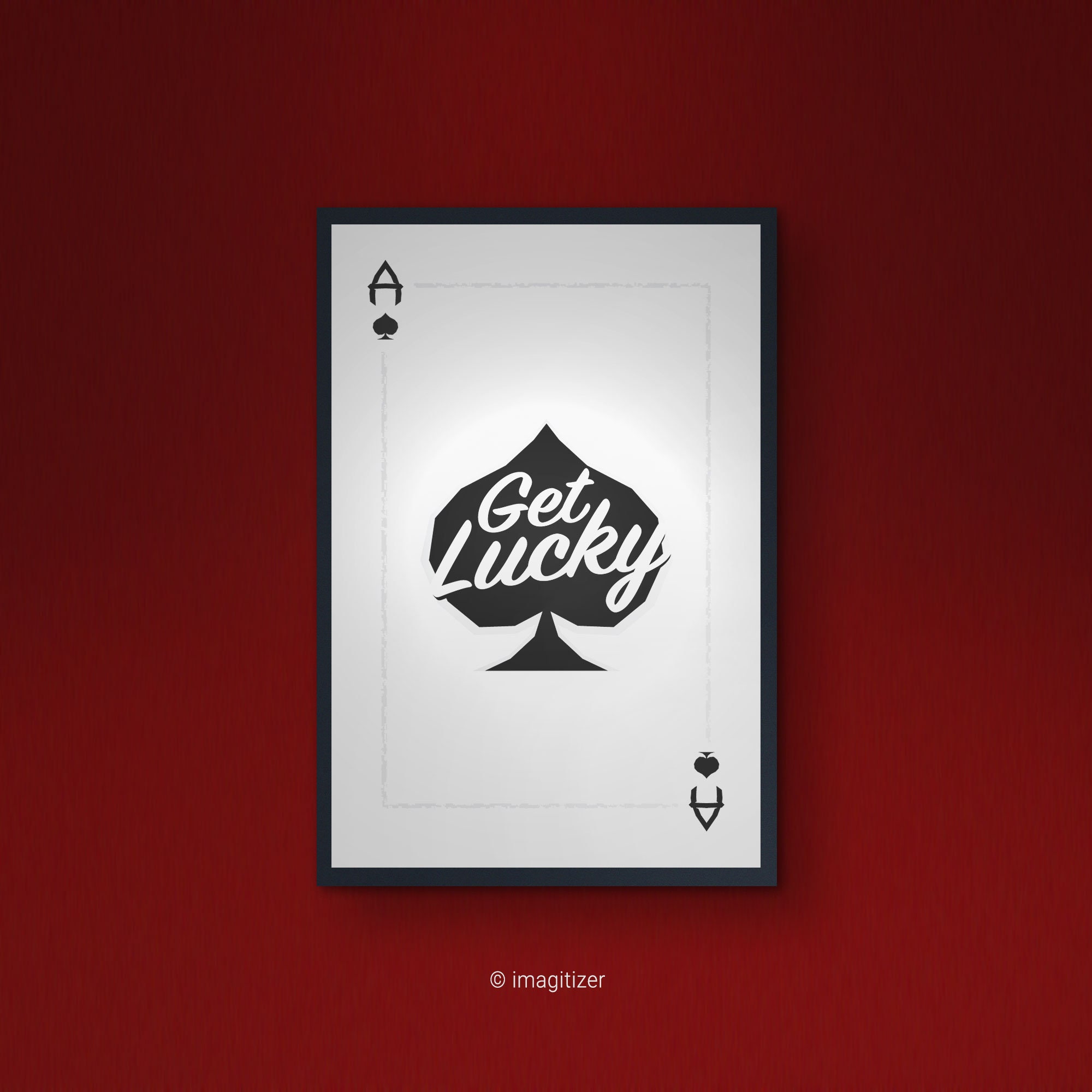 Ace of Spades Printable Download Original Artwork-get Lucky- - Etsy