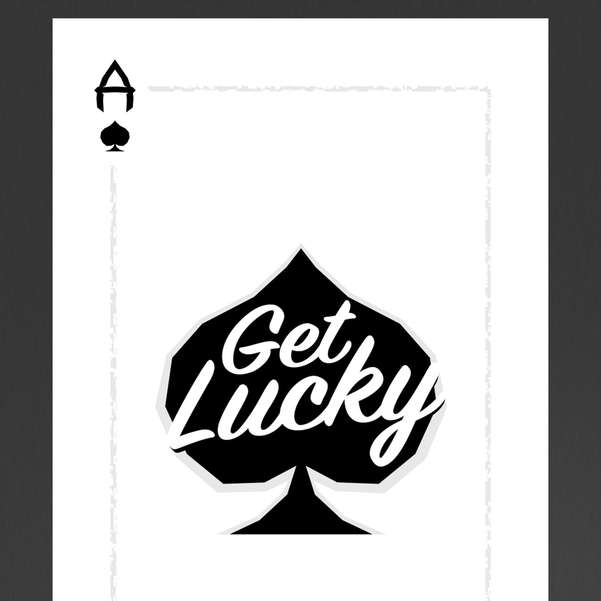 Ace of Spades Printable Download Original Artwork-get Lucky- - Etsy