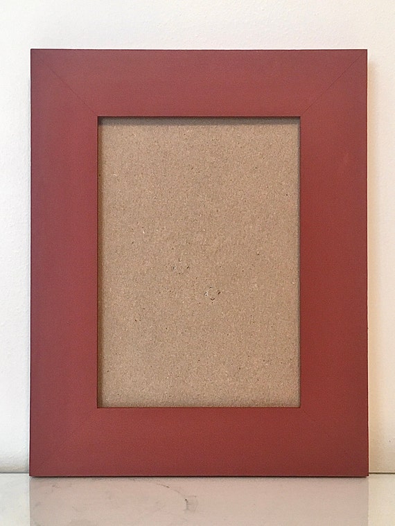 Personalized Hand-painted Red Wooden Picture Frame | Etsy