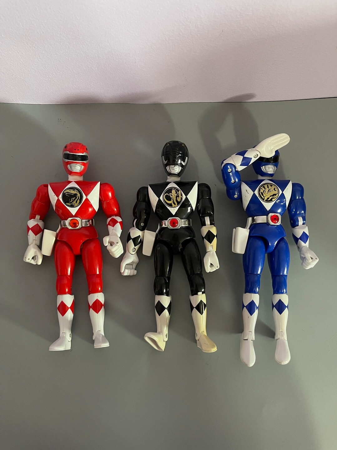 Power Rangers 1994 Bandi 8”kicking and Chopping Figures Lot of 3 No ...