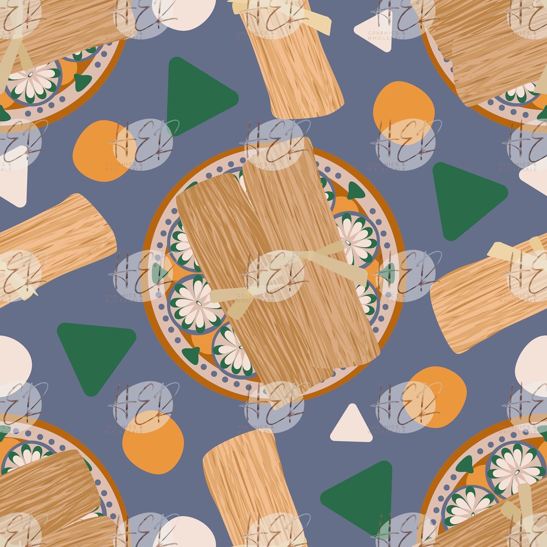 Tamales Seamless Pattern - Etsy