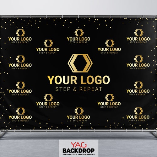 Custom Logo Personalized Step and Repeat Style Printed | Etsy