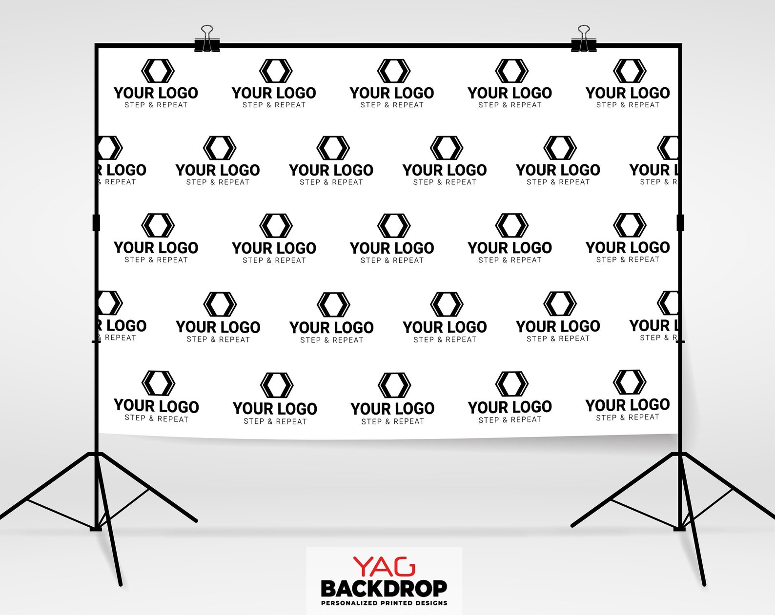 Step and Repeat PRINTED Custom White or Any Color Background | Etsy