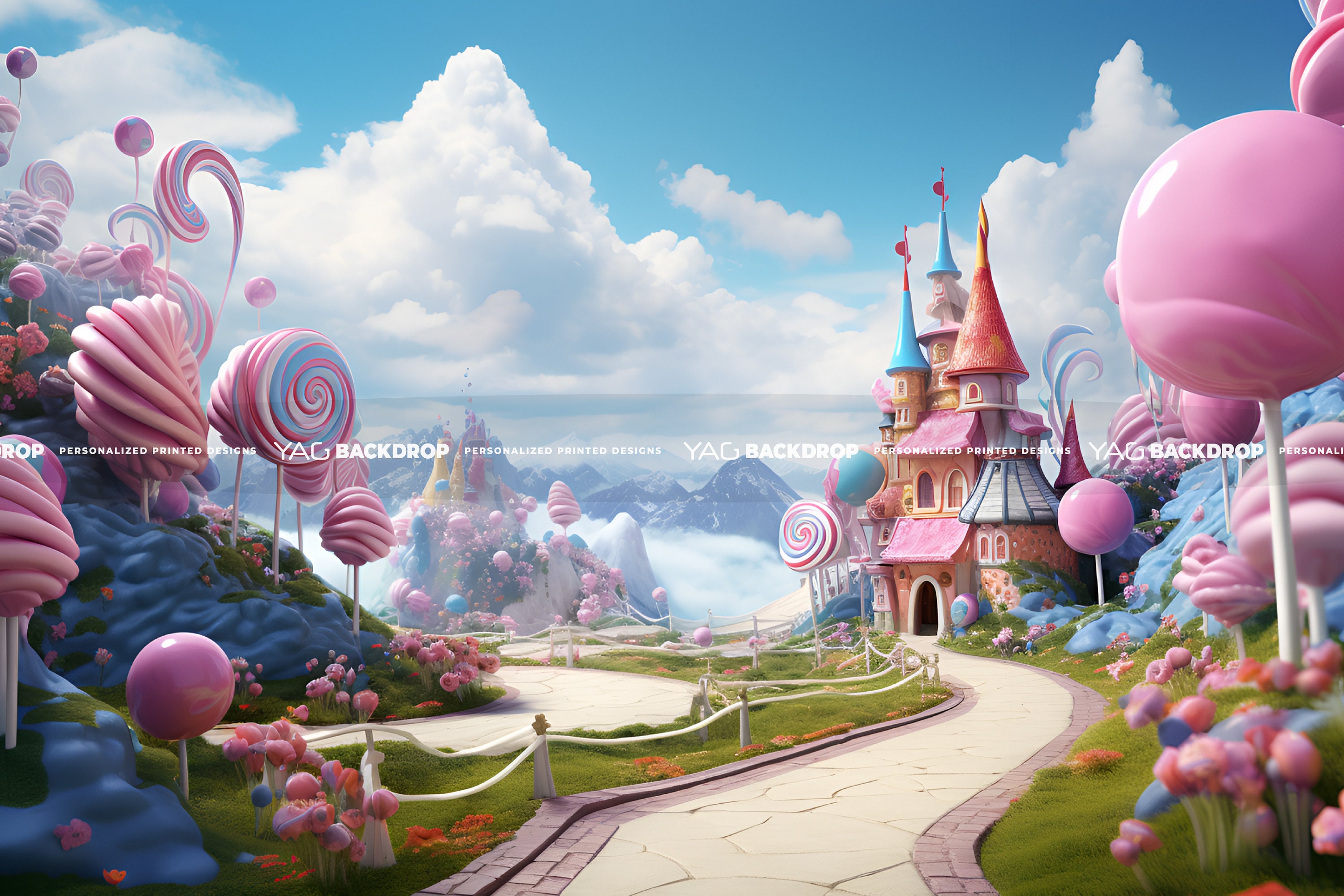 Candyland Castle Background