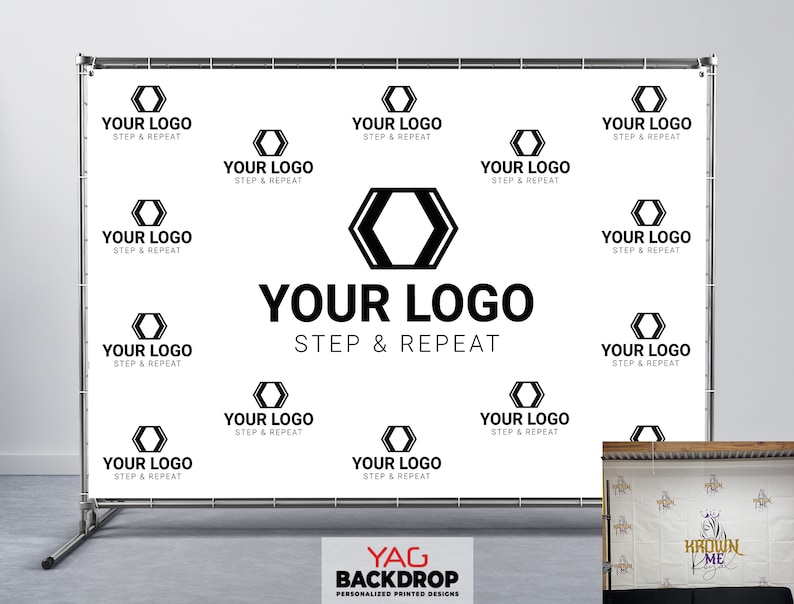 Custom Logo Personalized Step and Repeat Style Printed - Etsy