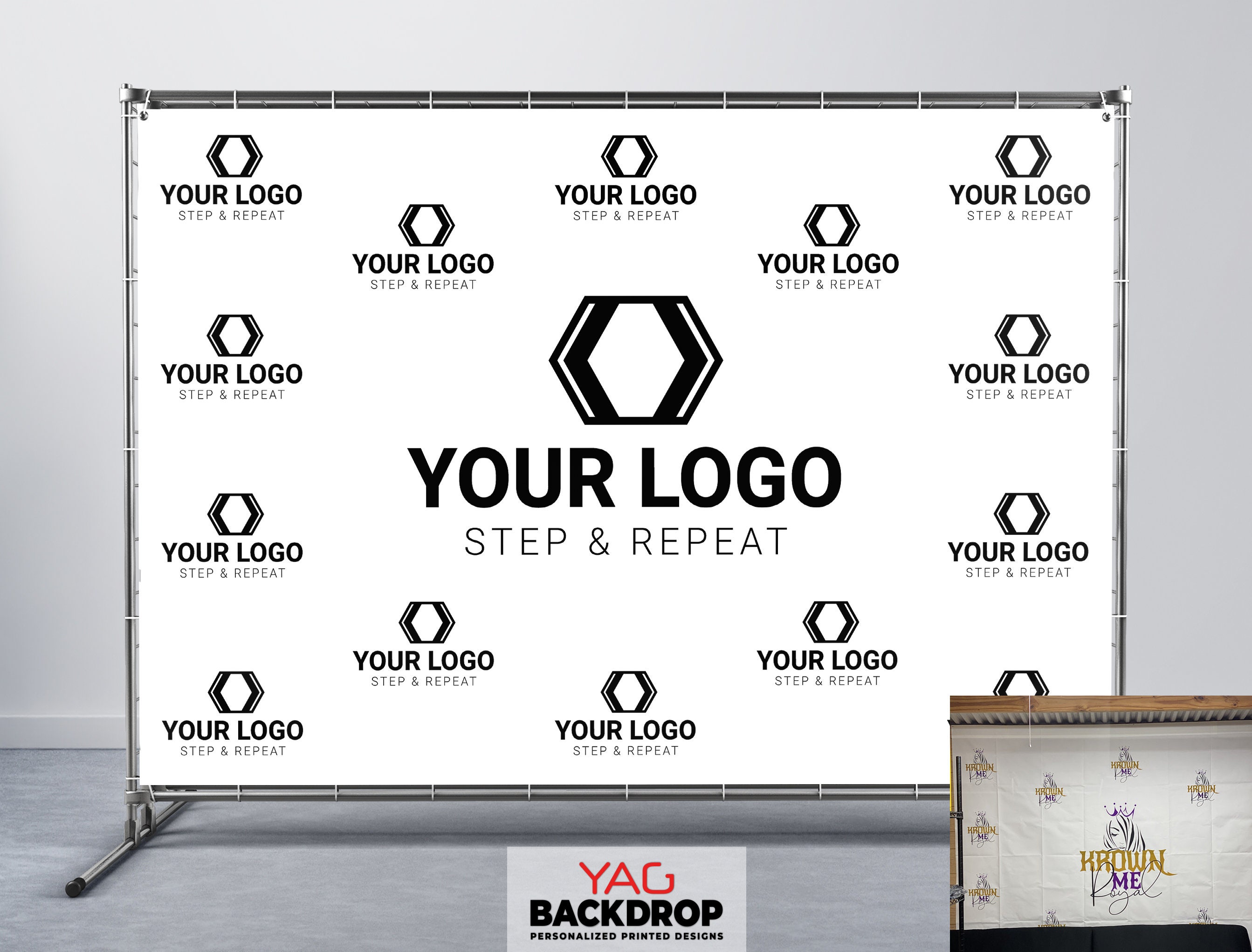 Custom Logo Personalized Step and Repeat Style Printed - Etsy Australia