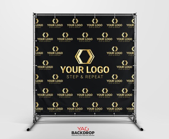 Printed Personalized Step And Repeat Backdrop Personal Custom Etsy
