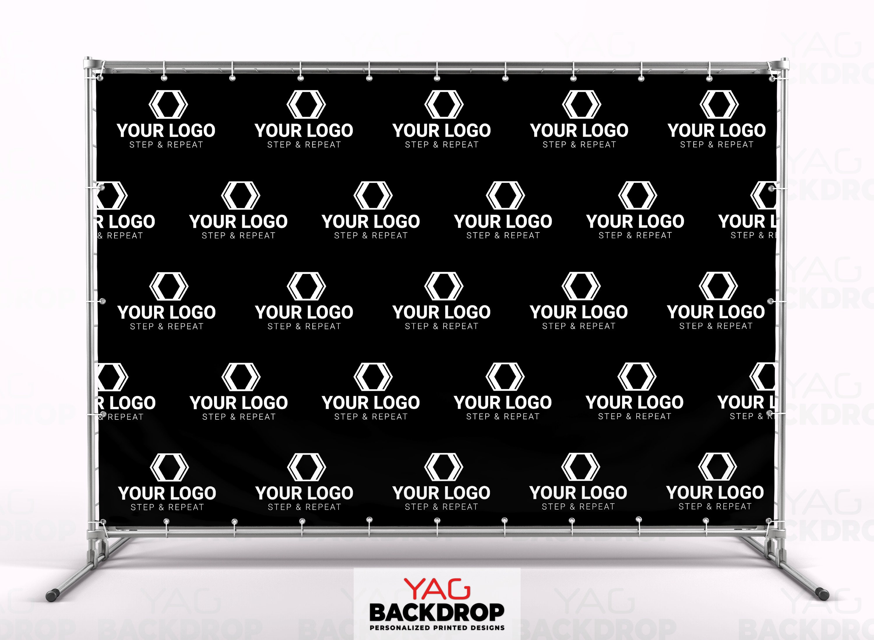 Step and Repeat PRINTED Custom Black or Any Color Background - Etsy