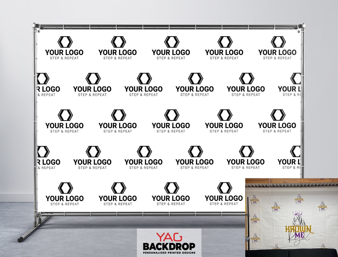 Step and Repeat PRINTED Custom White or Any Color Background Personal ...