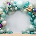 Printed Backdrop, Mermaid Colors, Balloon Arch, Starfish Under the Sea ...