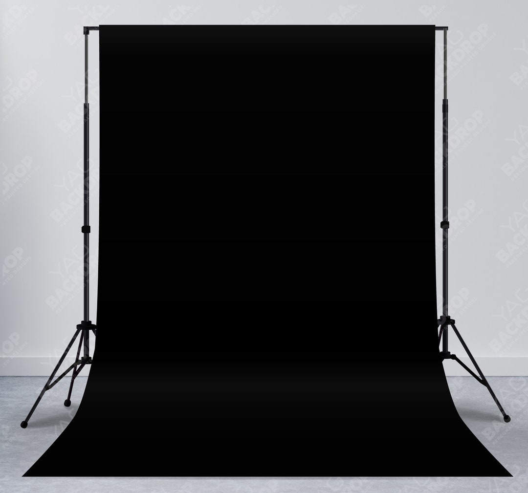 Solid Black Backdrop Photography Background for Booth Studio High ...