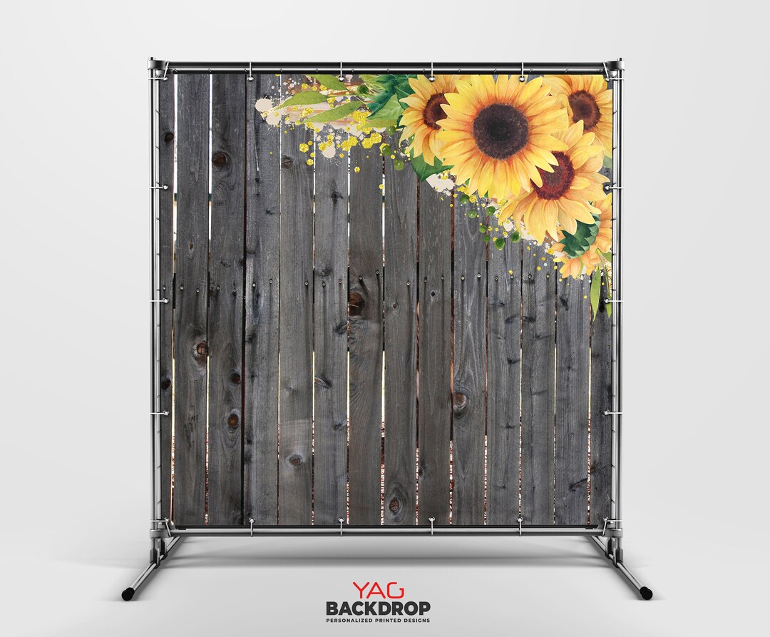 Floral Sunflowers Rustic Wood Backdrop for Photography Baby - Etsy