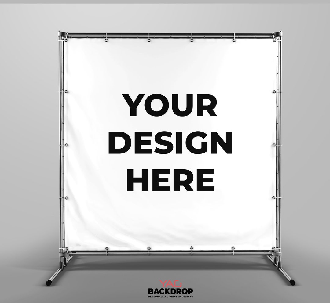 4X4FT Custom Printed Backdrop, Your Custom Design Banner, Step and ...