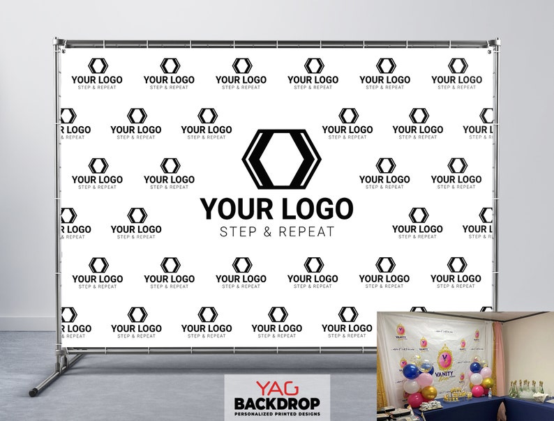 Custom Logo Personalized Step and Repeat Style Printed - Etsy