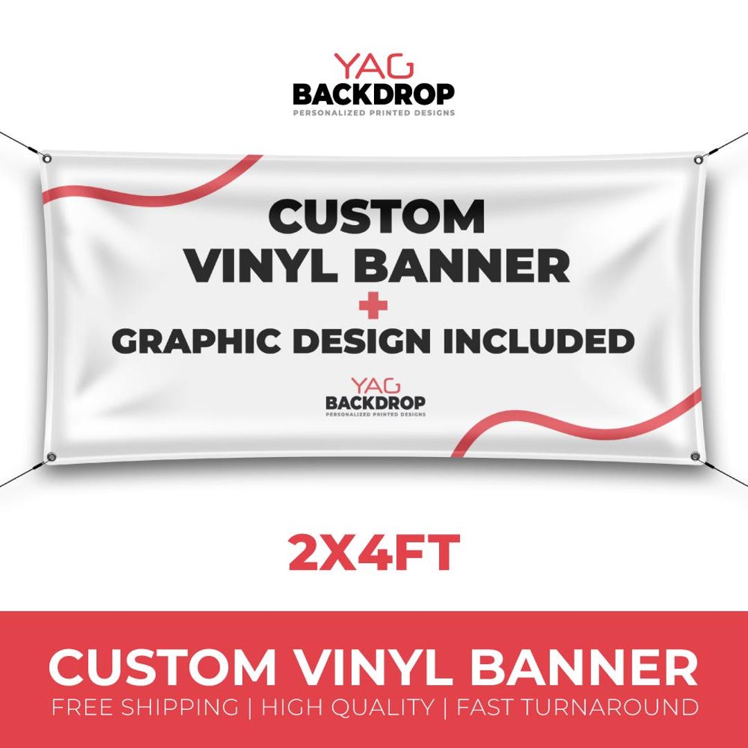 Vinyl Custom Banner Backdrop + Proffesional Graphic Design for Event ...