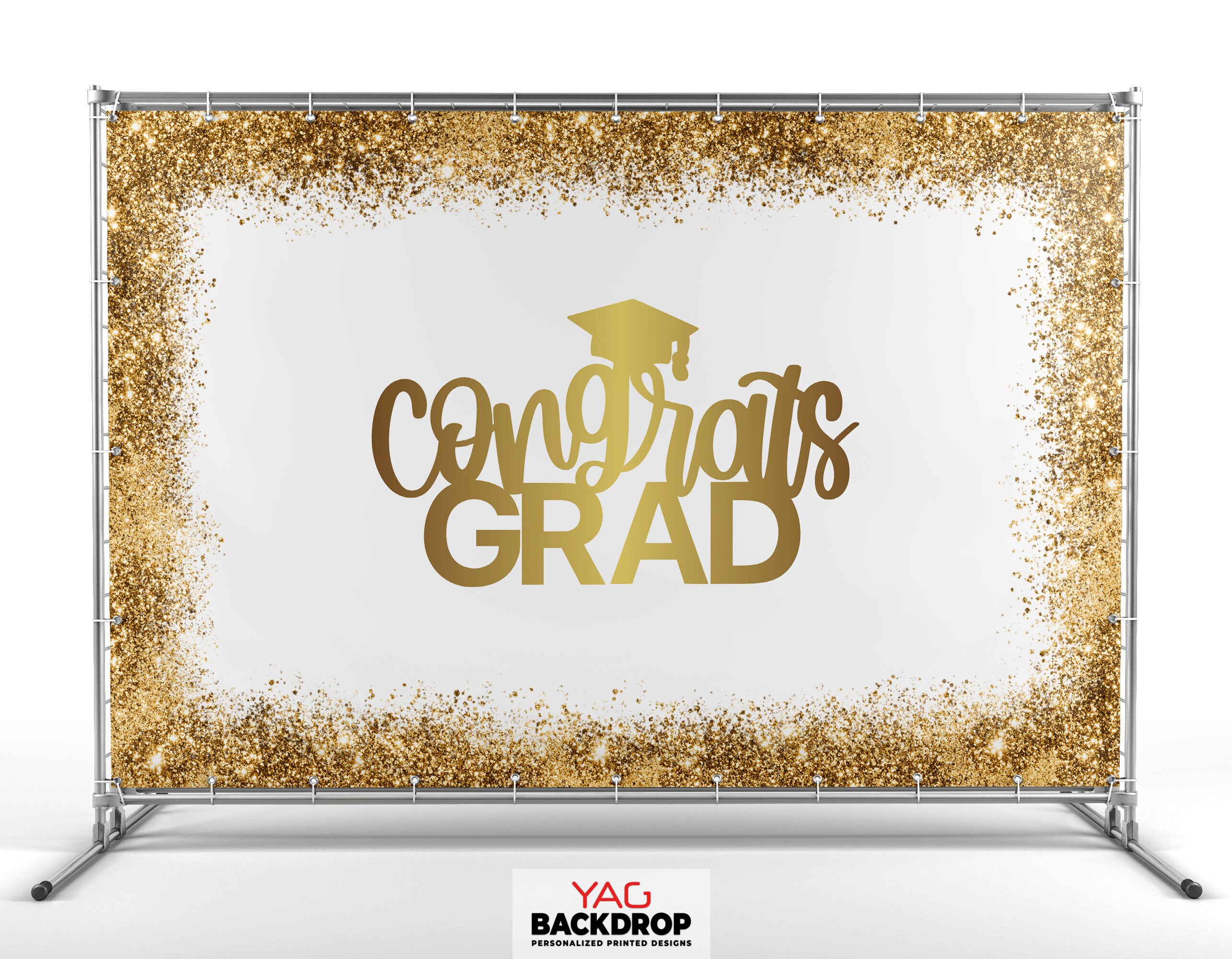 Congratulations Graduation Class of 2022 Backdrop White Gold - Etsy
