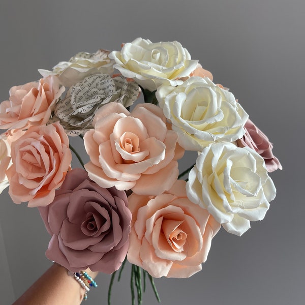 Handmade Paper Rose - Etsy