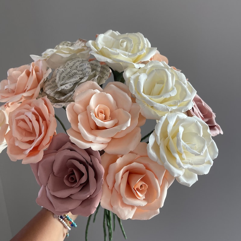 Handmade Paper Rose - Etsy