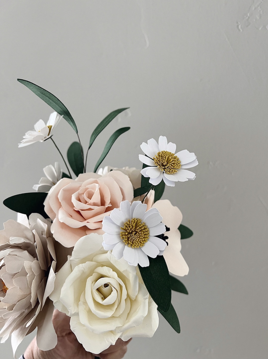 Paper Flower Bouquet Gift|custom Paper Flower|handmade Cardstock ...