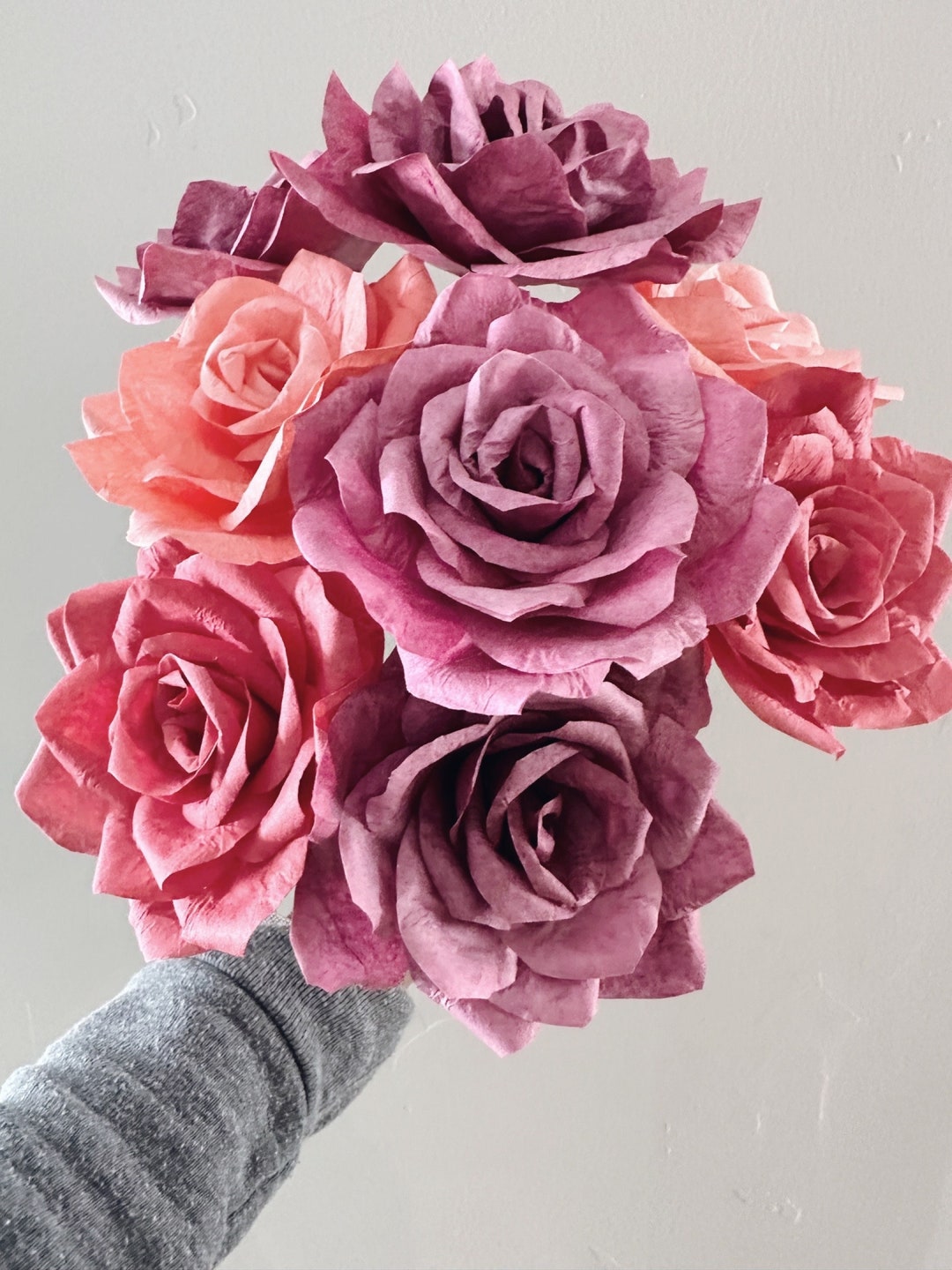 Handmade Coffee Filter Paper Rose: Everlasting Floral Gift - Etsy