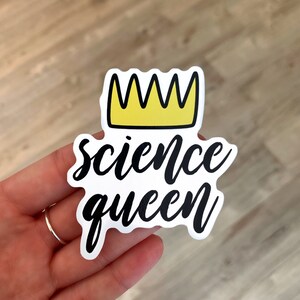 Science Queen Sticker - Yellow - Etsy