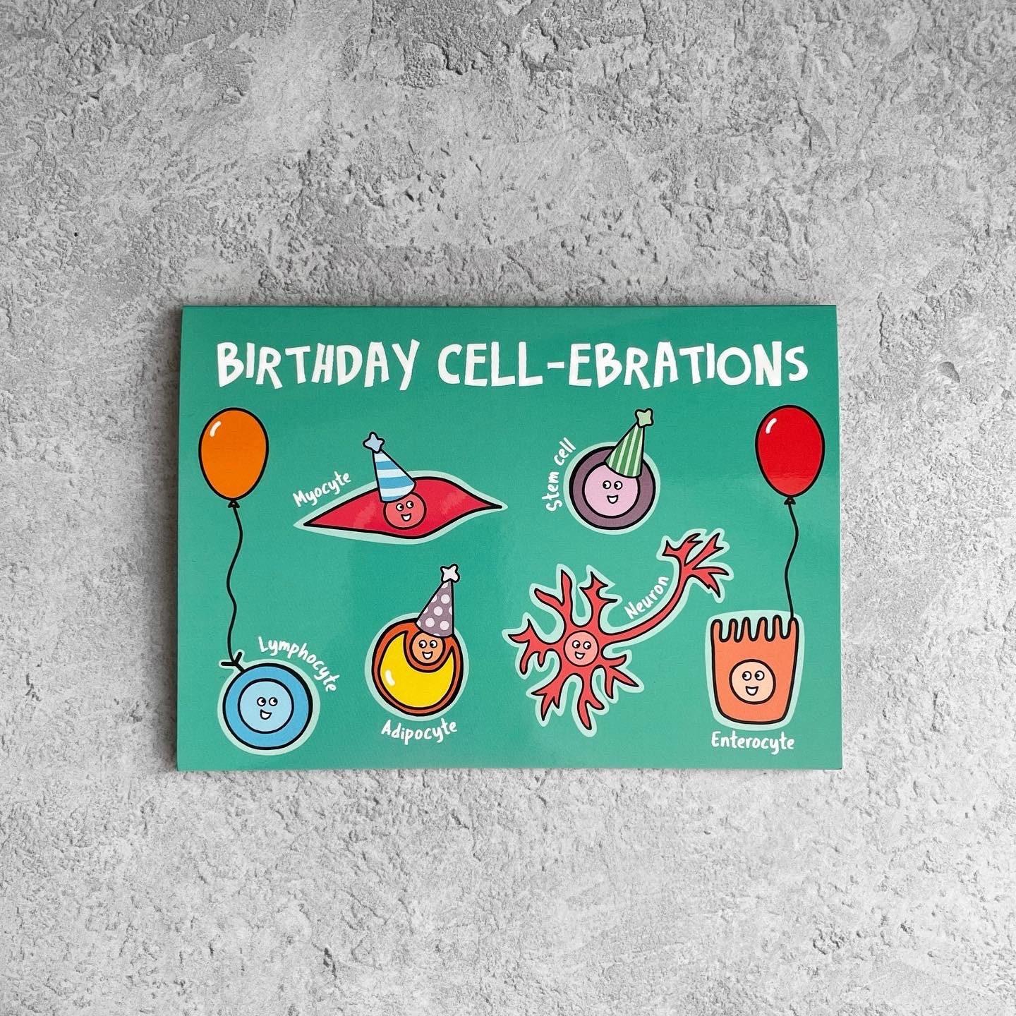 Birthday Cell-brations Card Green - Etsy Ireland