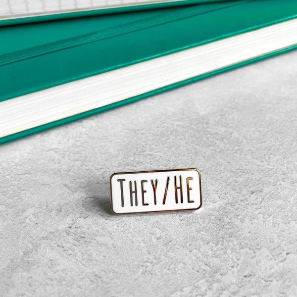 Pronoun Pin - Etsy