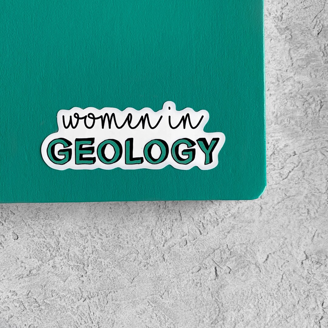 Women in Geology Sticker Green - Etsy