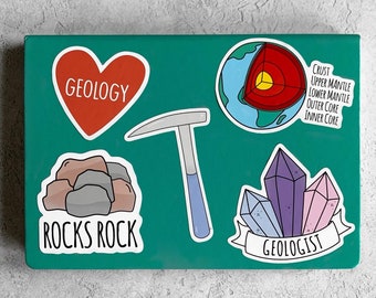 Geology Tool Kit Sticker Pack Vinyl Sticker Geologist Geology Gift ...