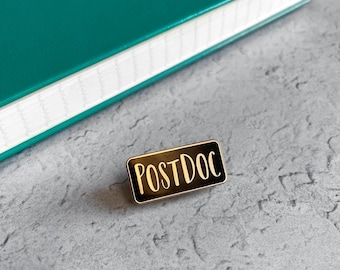 Dr, Phd Hard Enamel Pin Badge Black and Gold - Etsy