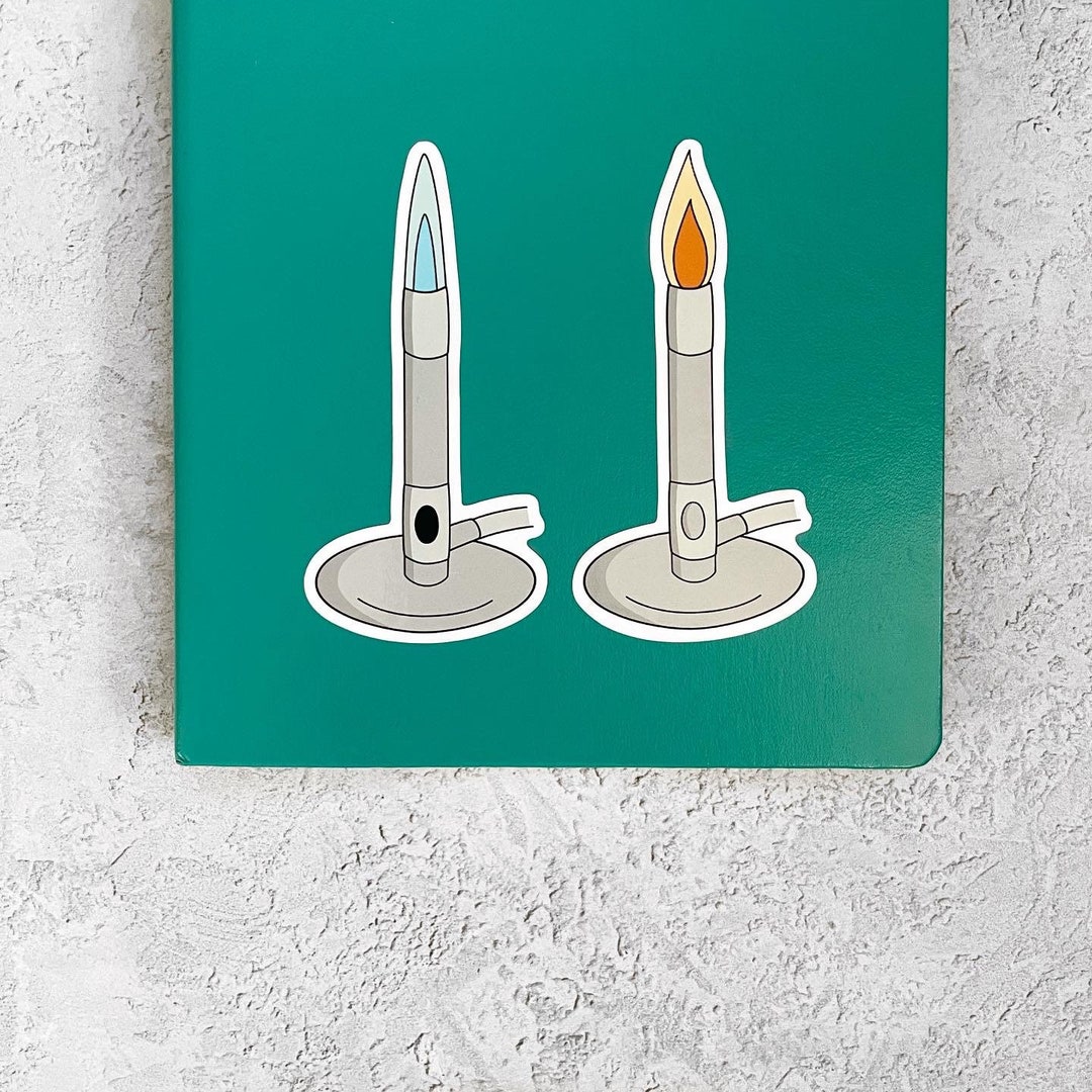 Bunsen Burner Sticker Duo - Etsy