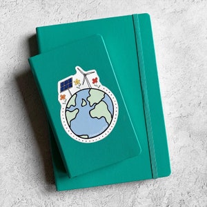 Climate Change/renewables Earth Sticker - Green and Blue - Etsy