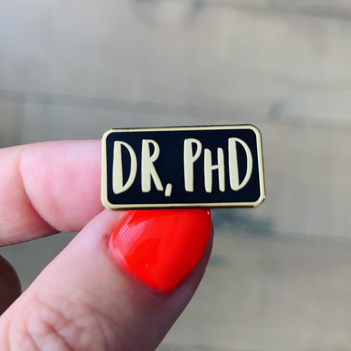 Dr Phd Hard Enamel Pin Badge Black and Gold - Etsy