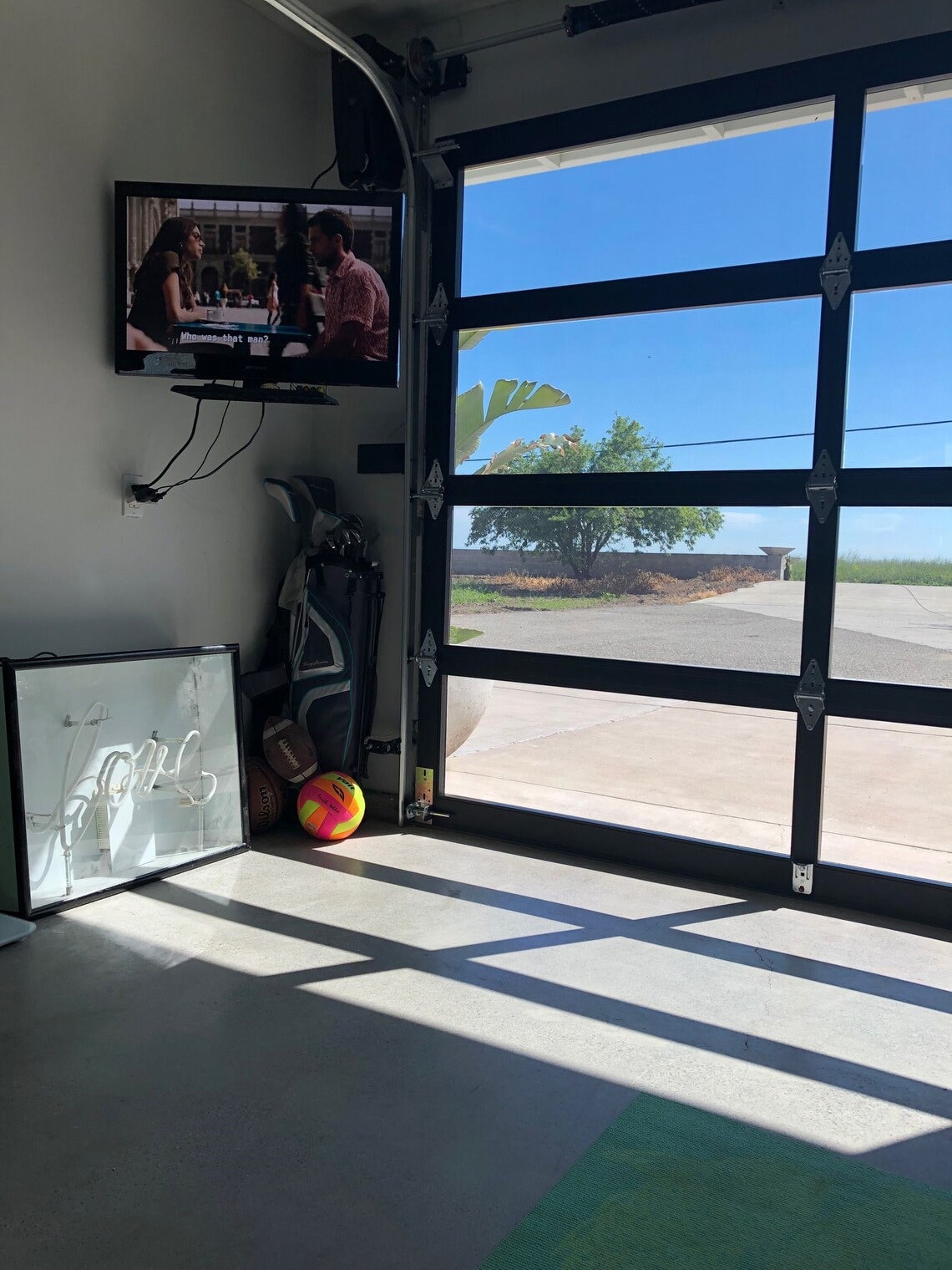 Contemporary Black Aluminum & Gray Tinted (see Through) Glass Garage ...