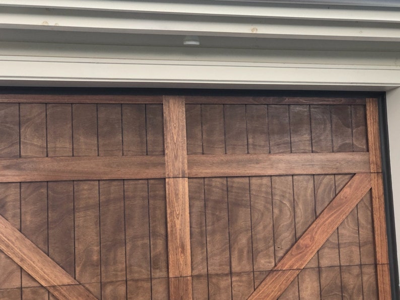 Gabriel - Barn Style Custom Wood Garage Door - Etsy