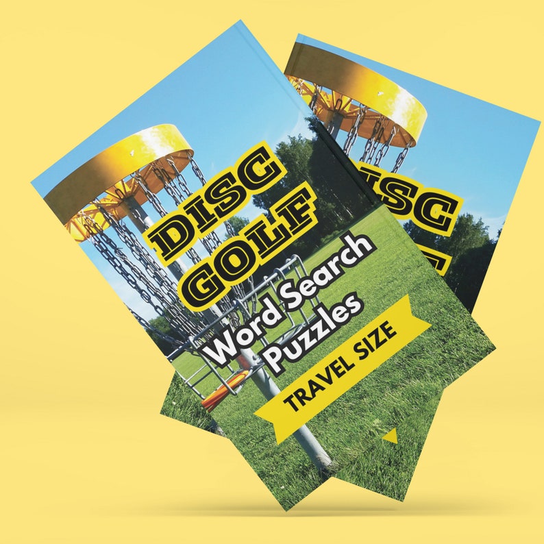 Travel Size DISC GOLF Themed Word Search Puzzles for Enthusiasts ...
