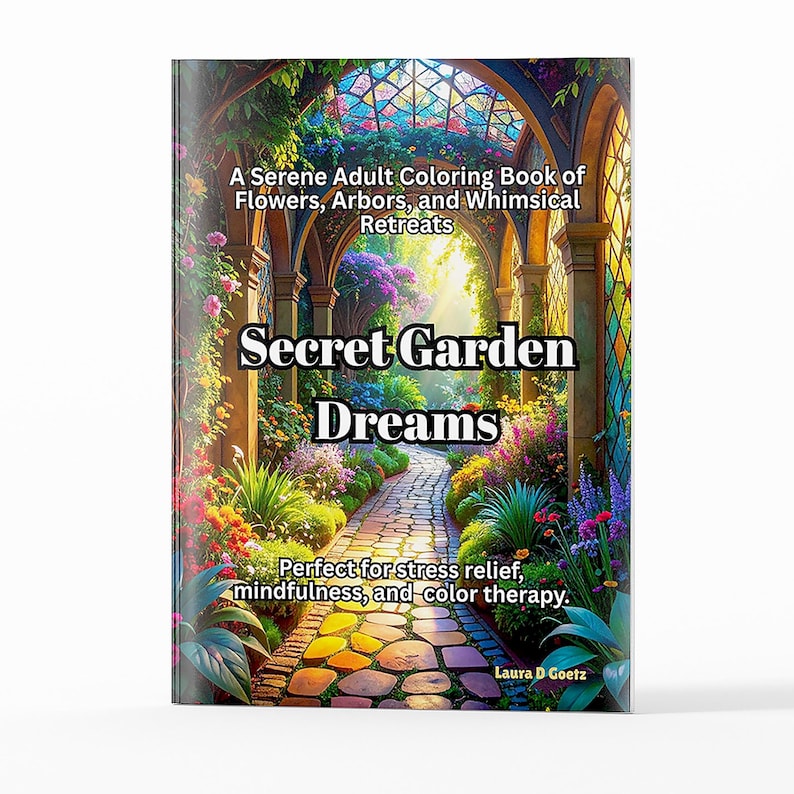 Adult Coloring Book – Secret Garden Edition | 60 Floral Nature Scenes ...