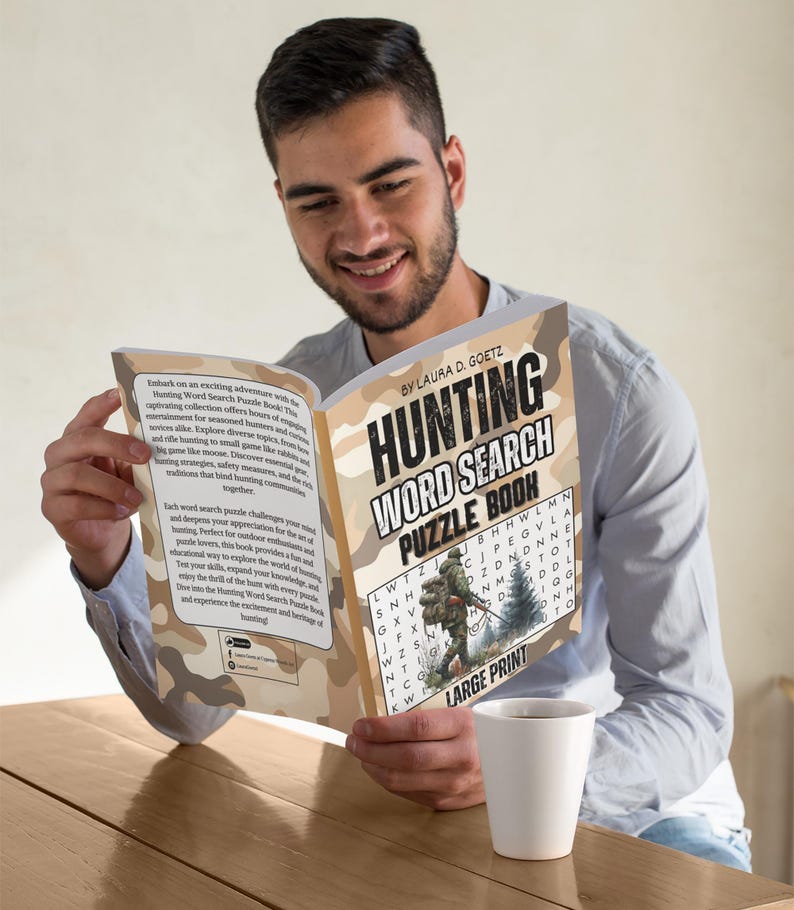 Hunting Word Search Puzzle Book: Large Print, 50 Puzzles - Etsy