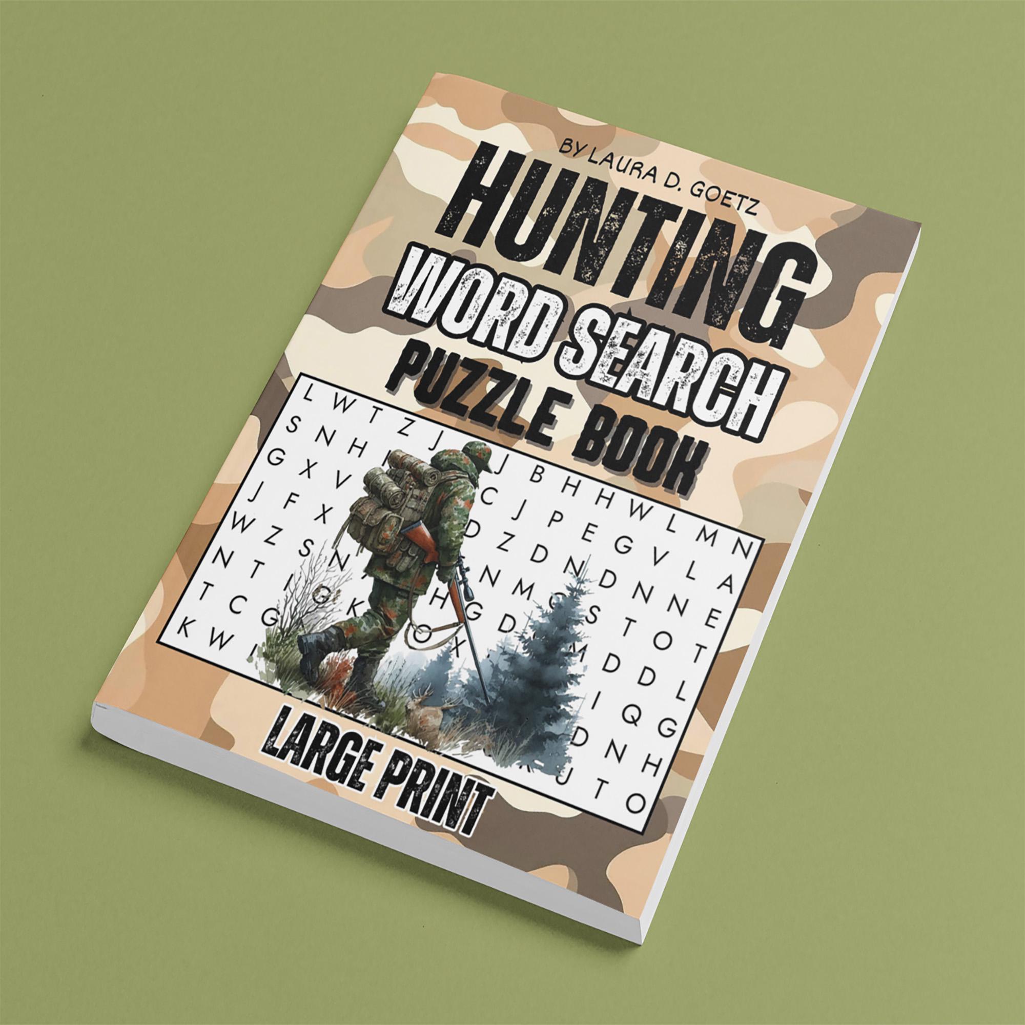 Hunting Word Search Puzzle Book: Large Print, 50 Puzzles - Etsy