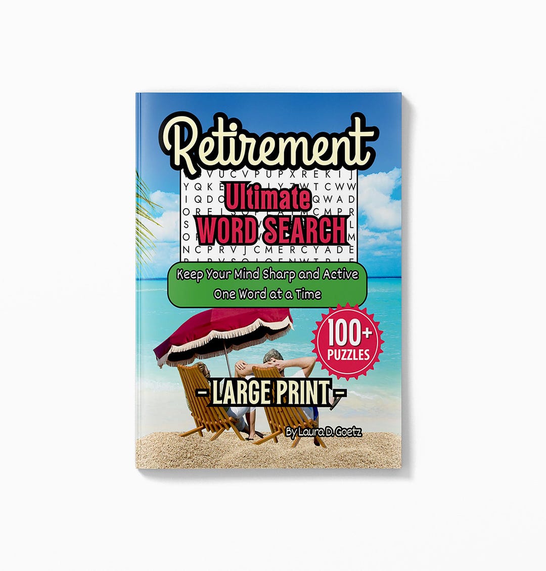 Retirement Word Search Book for Seniors – Large Print Puzzle Book ...