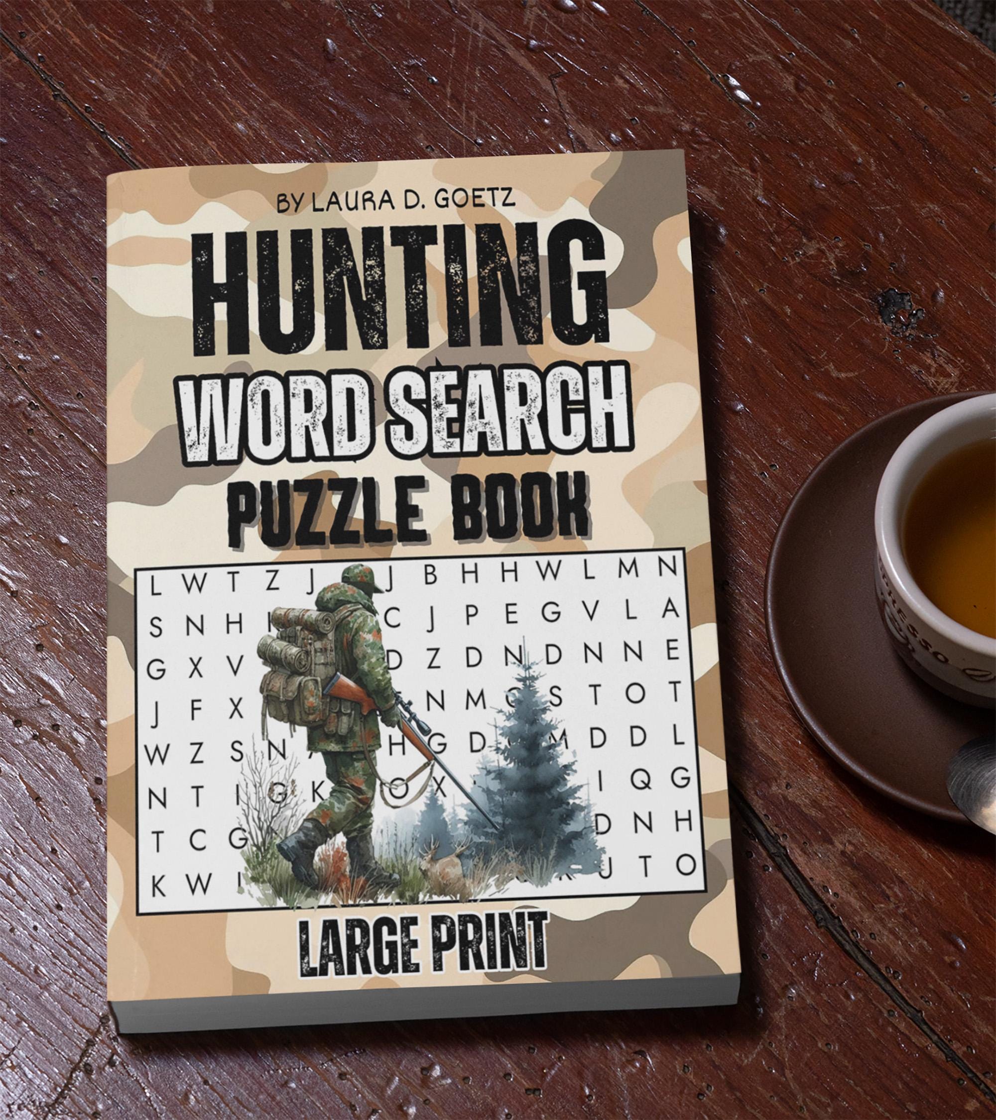 Hunting Word Search Puzzle Book: Large Print, 50 Puzzles - Etsy