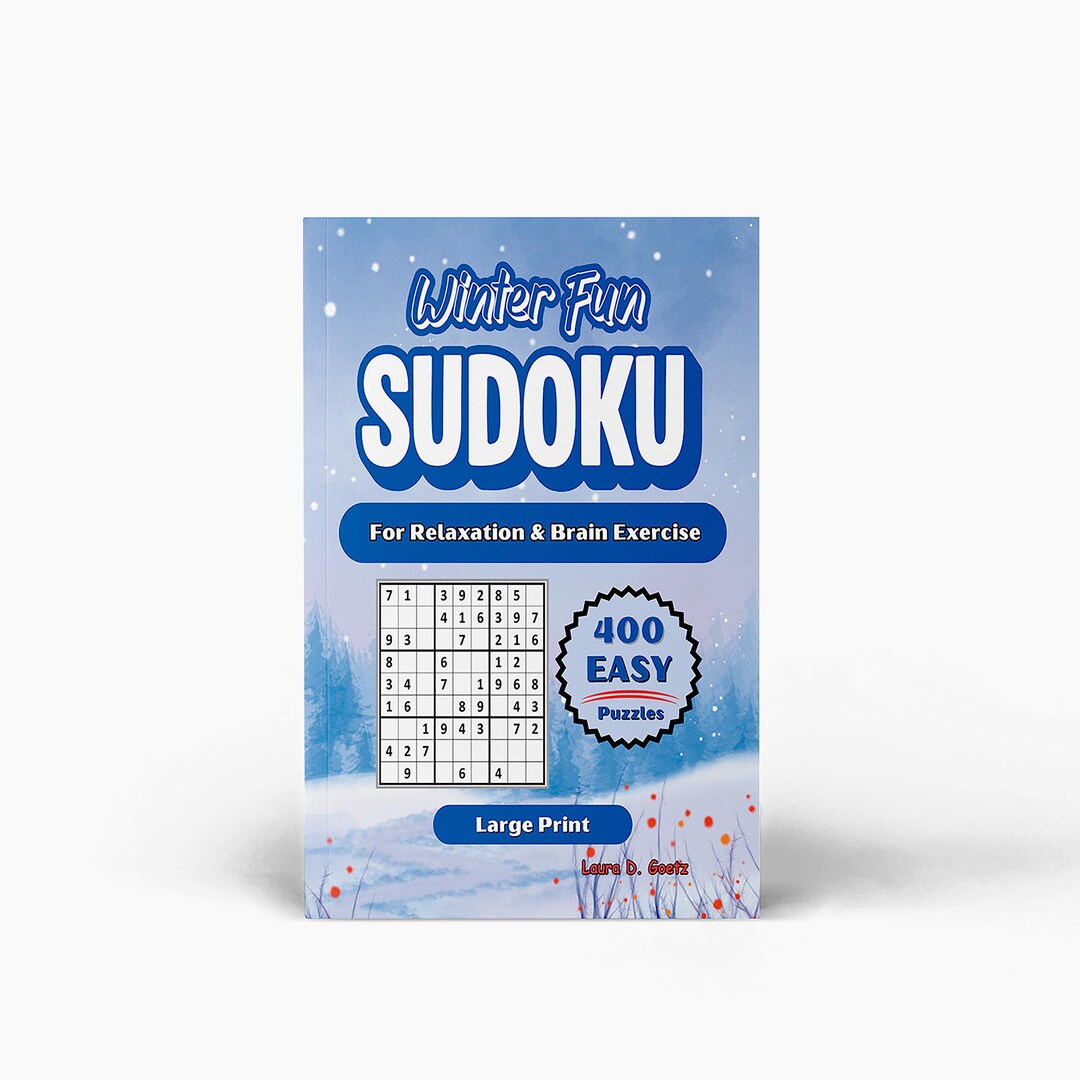 Winter Sudoku Book for Adults and Seniors – 400 Large Print 9x9 Puzzles ...
