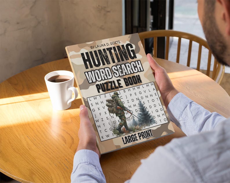 Hunting Word Search Puzzle Book: Large Print, 50 Puzzles - Etsy