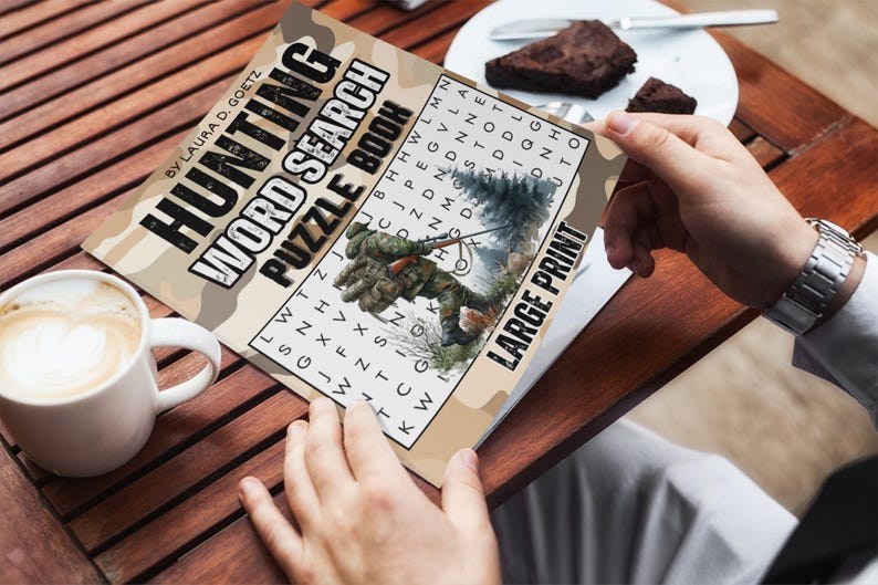 Hunting Word Search Puzzle Book: Large Print, 50 Puzzles - Etsy