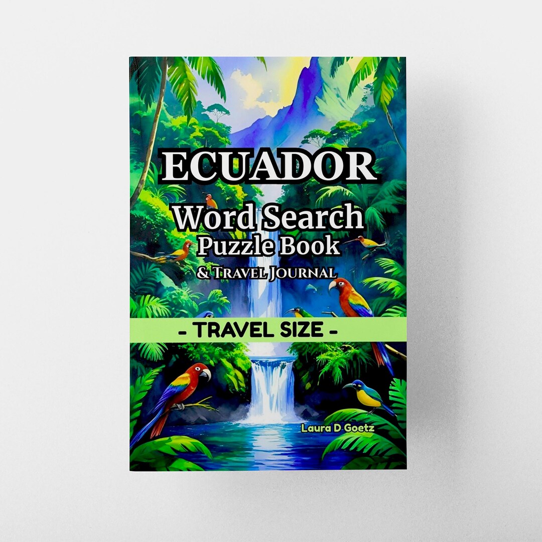 Ecuador Word Search Puzzle Book • Travel Size Activity for Adults and ...